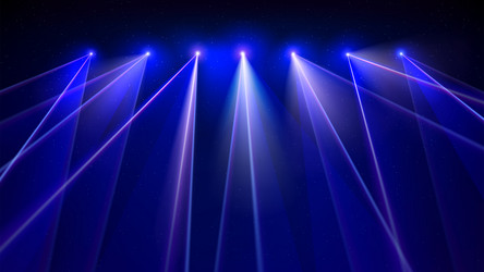 Laser light show bright led beams smoke dj Vector Image