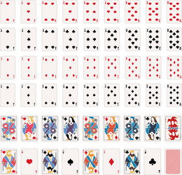 Face Playing Cards Vector Images (over 3,600)