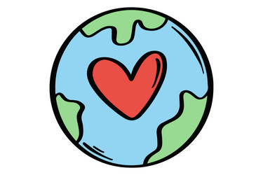 Sketch Heart Earth Vector Images (over 500)