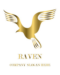 Raven in Flight Logo Symbol Vector Images (over 360)