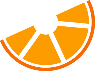 Orange fruit graphic design template isolated Vector Image