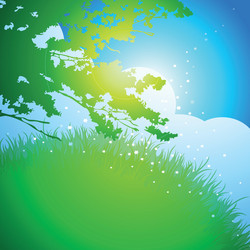 Background with tree Royalty Free Vector Image