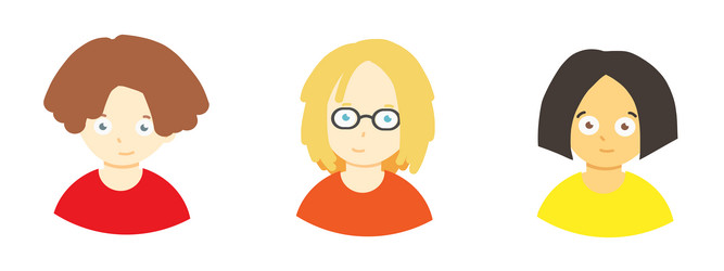 African american female student icon in cartoon Vector Image