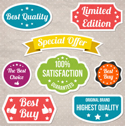 Amazing badges collection Royalty Free Vector Image