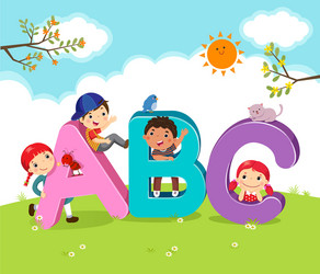 School kids theme image 5 Royalty Free Vector Image