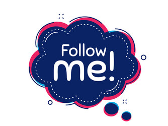 Follow me symbol special offer sign Royalty Free Vector