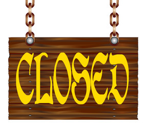 Closed for maintenance sign or stamp Royalty Free Vector