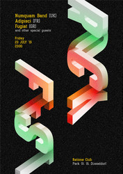 Techno music fest dark poster electronic Vector Image