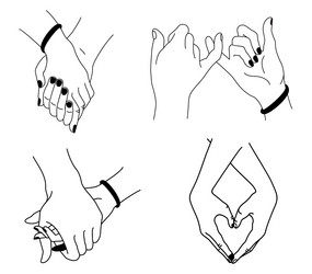 Hands Interlocking Vector Images (over 240)
