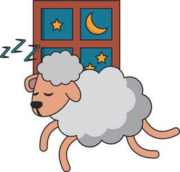 Sleep and rest cartoons Royalty Free Vector Image