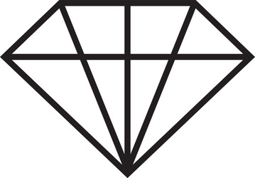 Sparkling diamond graphic design template Vector Image