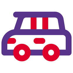 Vintage expensive taxi hackney carriage Royalty Free Vector