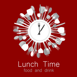 Lunch Time Clock Vector Images (over 2,400)