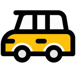 Vintage expensive taxi hackney carriage Royalty Free Vector