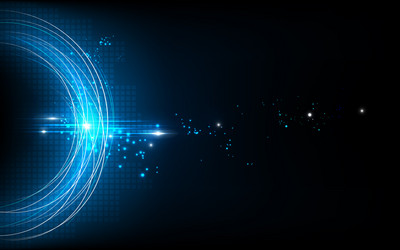 Abstract blue technology concept Royalty Free Vector Image