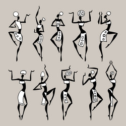 African beautiful women Royalty Free Vector Image