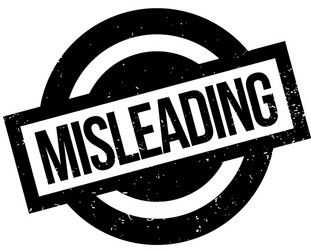 Misleading rubber stamp Royalty Free Vector Image