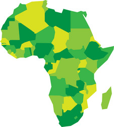 Very simplified infographical political map Vector Image