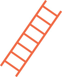 Isolated ladder design Royalty Free Vector Image