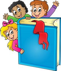 Doodle kids blank frame Royalty Free Vector Image