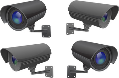 Cctv camera security surveillance system Vector Image