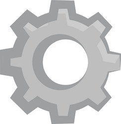 Gear machinery piece cartoon Royalty Free Vector Image