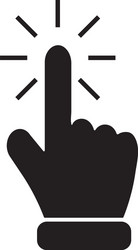 Check mark hand finger design logo Royalty Free Vector Image