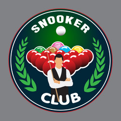 Snooker club design Royalty Free Vector Image - VectorStock