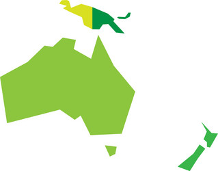 Very simplified infographical political map Vector Image