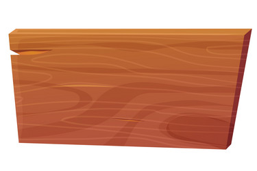 Wooden plank frame game ui asset textured piece Vector Image