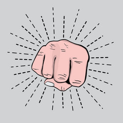 Hand revolution power Royalty Free Vector Image