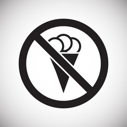 No food allowed sign on white background Vector Image