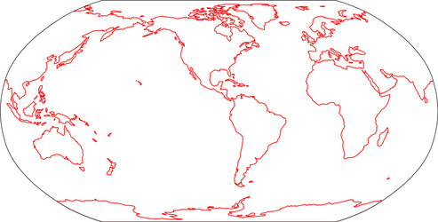 World Map Australia Centered Vector Images (over 210)