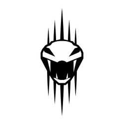 Viper logo viper shield tactical logo design Vector Image