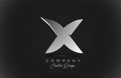 X brown pastel color alphabet logo letter icon Vector Image