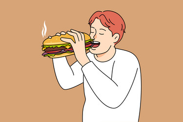 Guy Eating Hungry Vector Images (over 490)