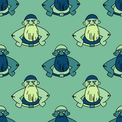 Angry man seamless pattern Royalty Free Vector Image