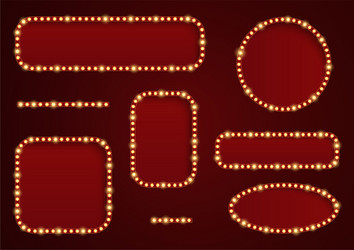 Retro light frames Royalty Free Vector Image - VectorStock