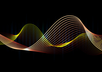 Colorful signal wave unstable background Vector Image