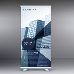 Modern standee design template banner Royalty Free Vector