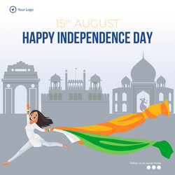 August 15 india independence day hand fist symbol Vector Image