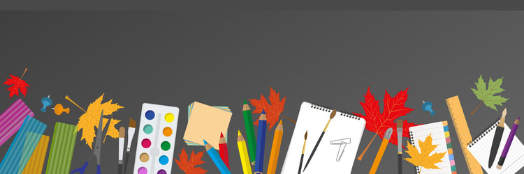 Education graphic template schoolboy workplace Vector Image