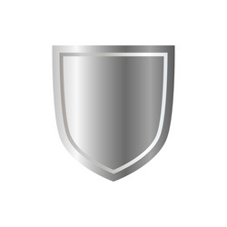Metal shield isolated Royalty Free Vector Image