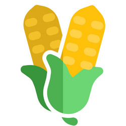 Corn kernels used as toppings Royalty Free Vector Image