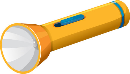 A yellow candle on white background Royalty Free Vector