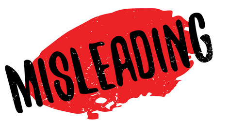 Misleading rubber stamp Royalty Free Vector Image