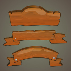 Wooden sign Royalty Free Vector Image - VectorStock