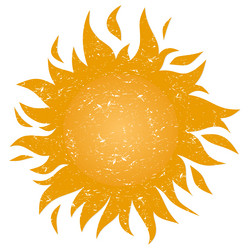 Sun and frost Royalty Free Vector Image - VectorStock