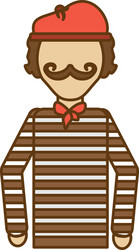 Stereotypical French Man Cartoon