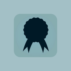 Pale blue certificate seal sign Royalty Free Vector Image